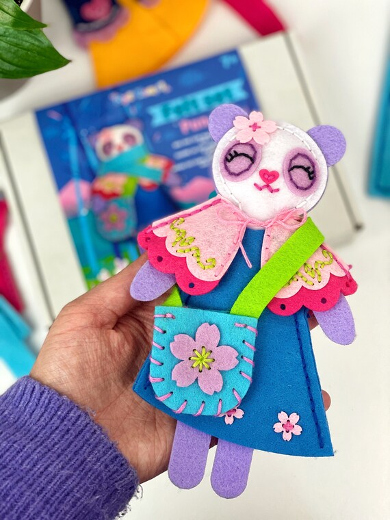 Christmas Crafts For Kids Animals Sewing Kit For Kids - 14 DIY Stuffed ...