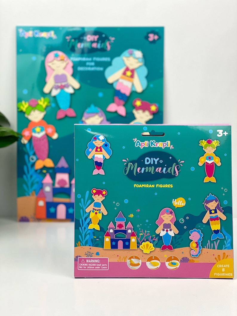 Mermaids Crafts for Kids, Under the Sea Activity Kit, Mermaid and Sea ...