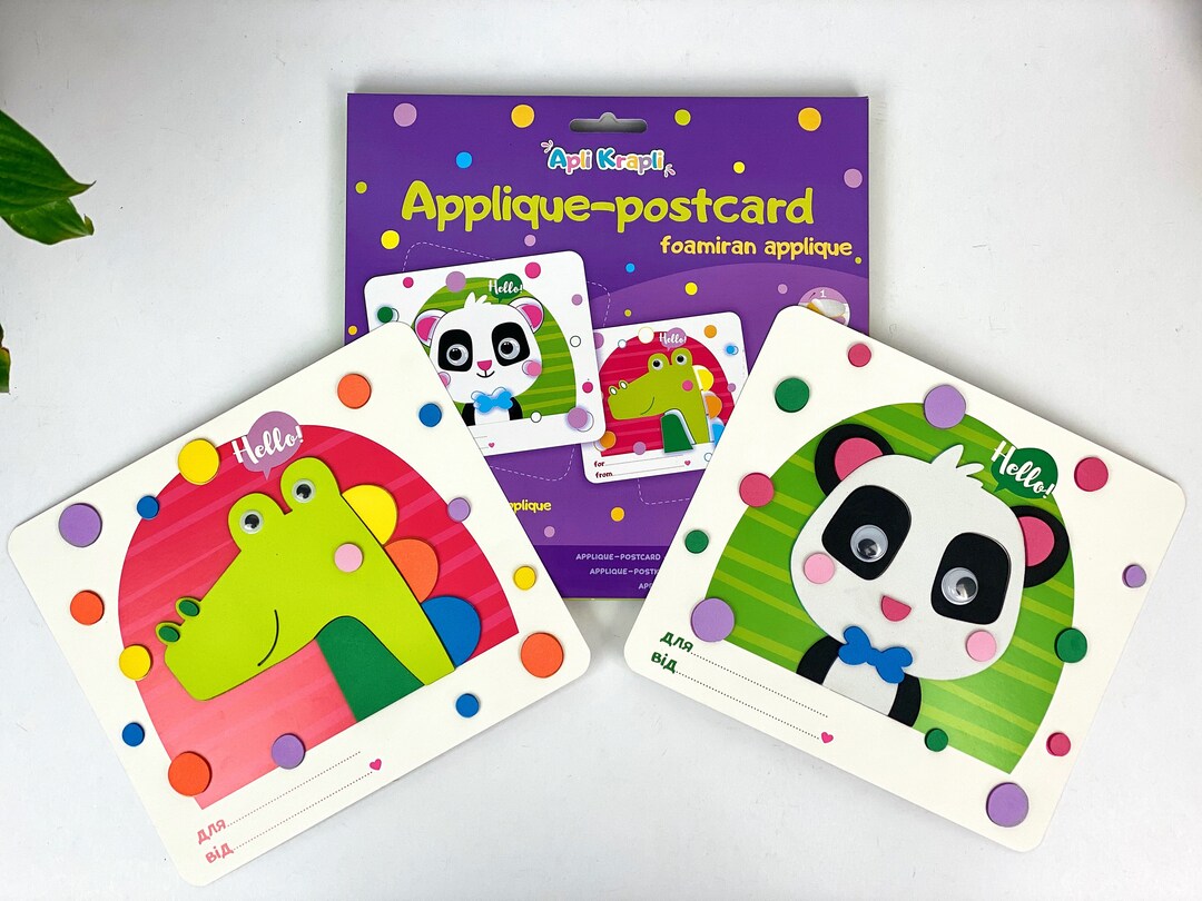 Home Activity Kits for Kids, DIY Kit Pictures Cards for Kids, Cute ...