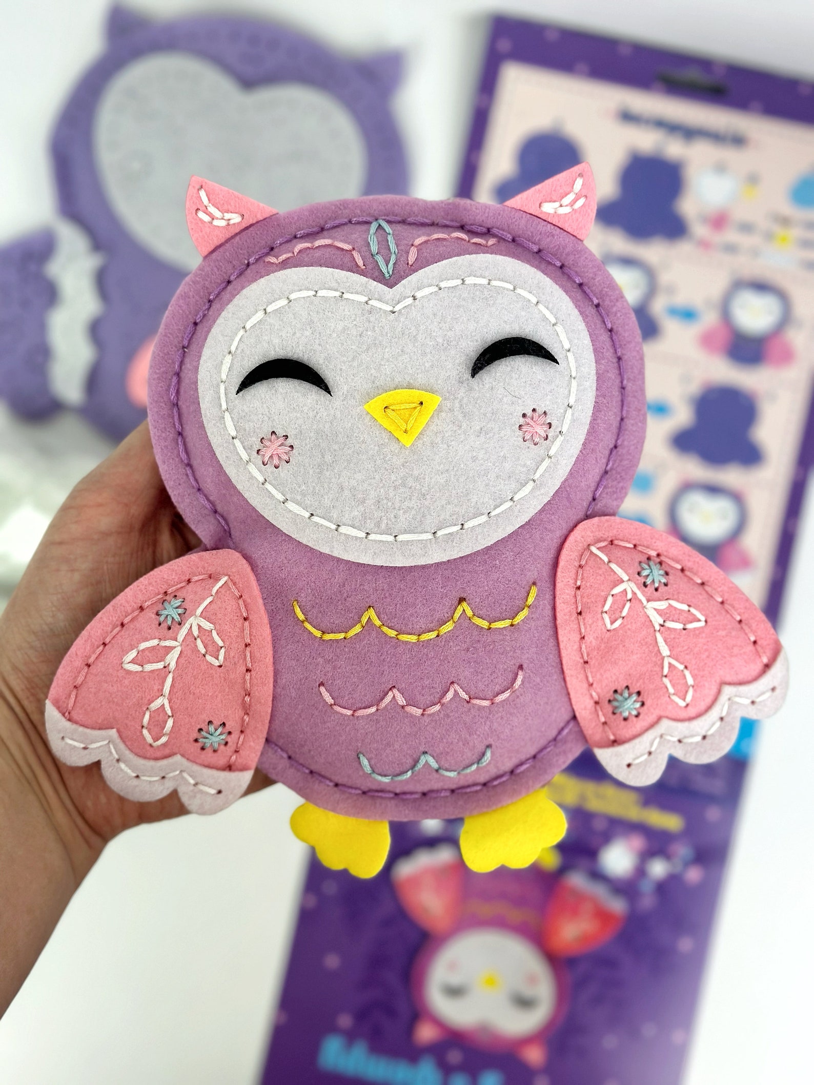 Owl Sewing Kit, Easy Crafts for Kids, Woodland Birds Sewing Kit, Fun Craft Project for Kids ...