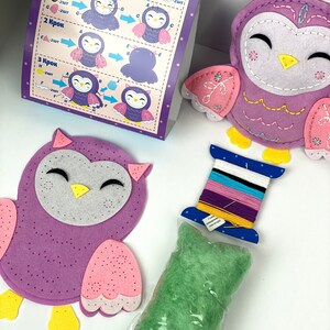Owl Sewing Kit, Easy Crafts for Kids, Woodland Birds Sewing Kit, Fun ...