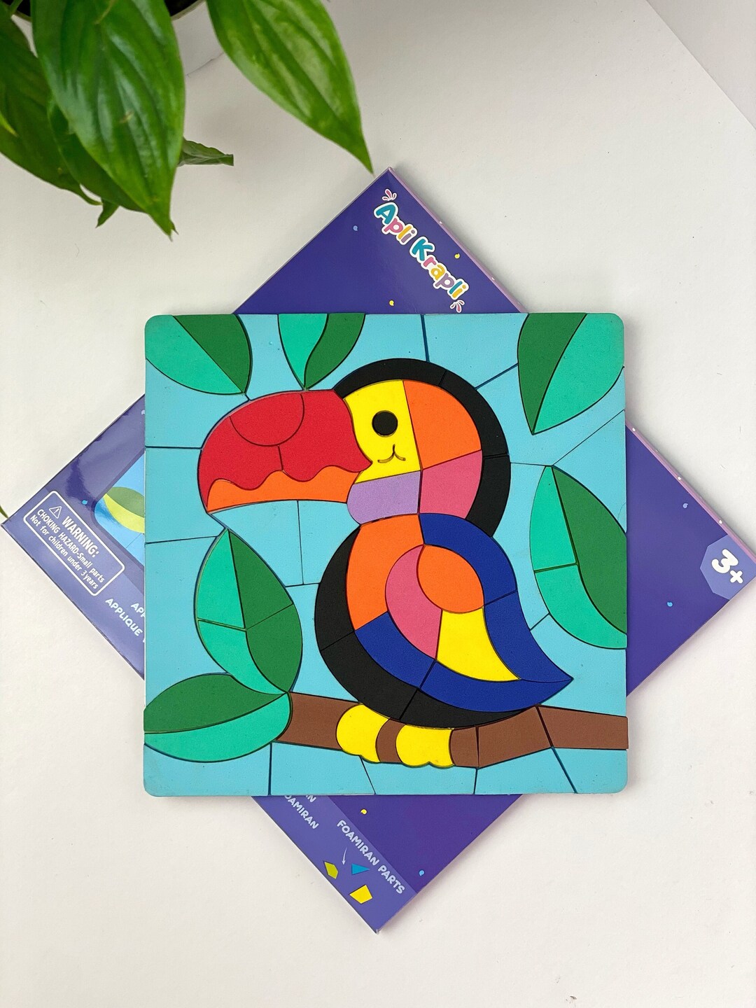 Toucan Sticker Mosaic Puzzle, Foam Mosaic Kit for Kids, Activity for ...