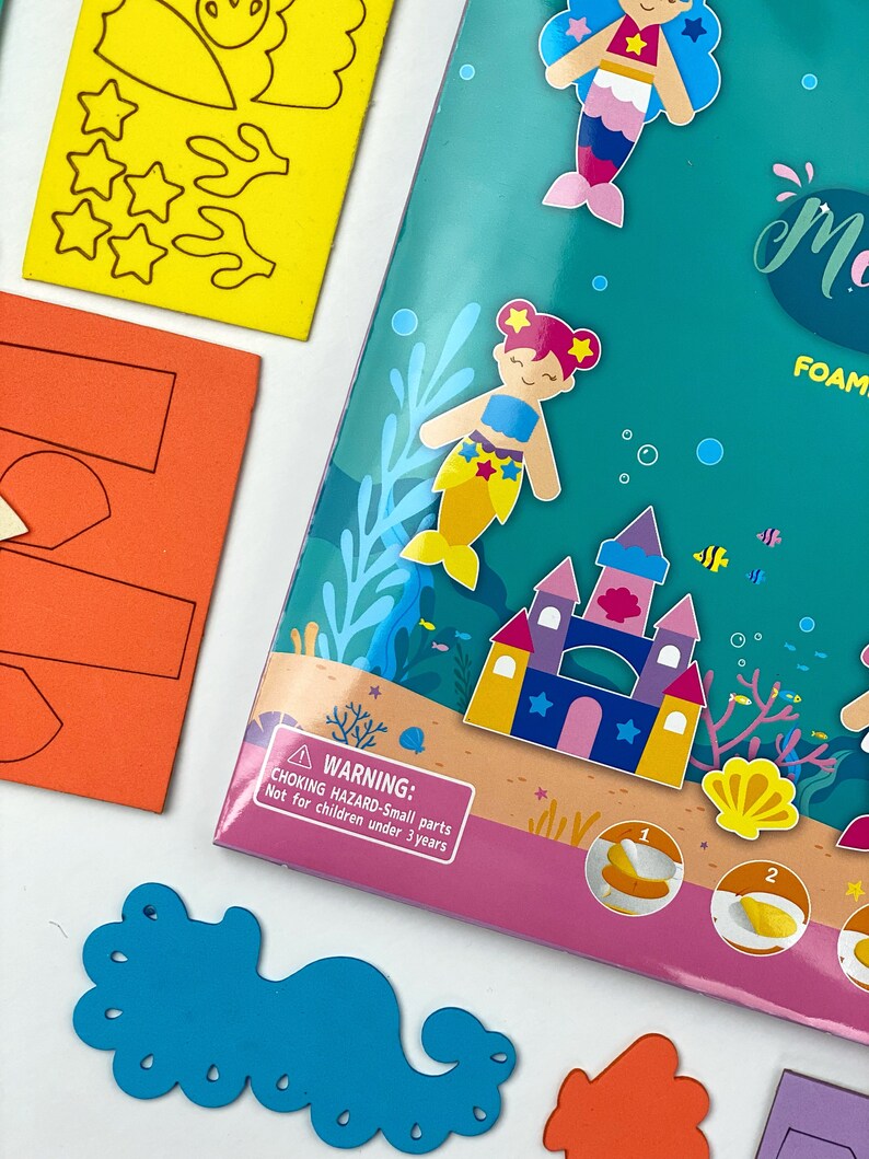 Mermaids Crafts for Kids, Under the Sea Activity Kit, Mermaid and Sea ...