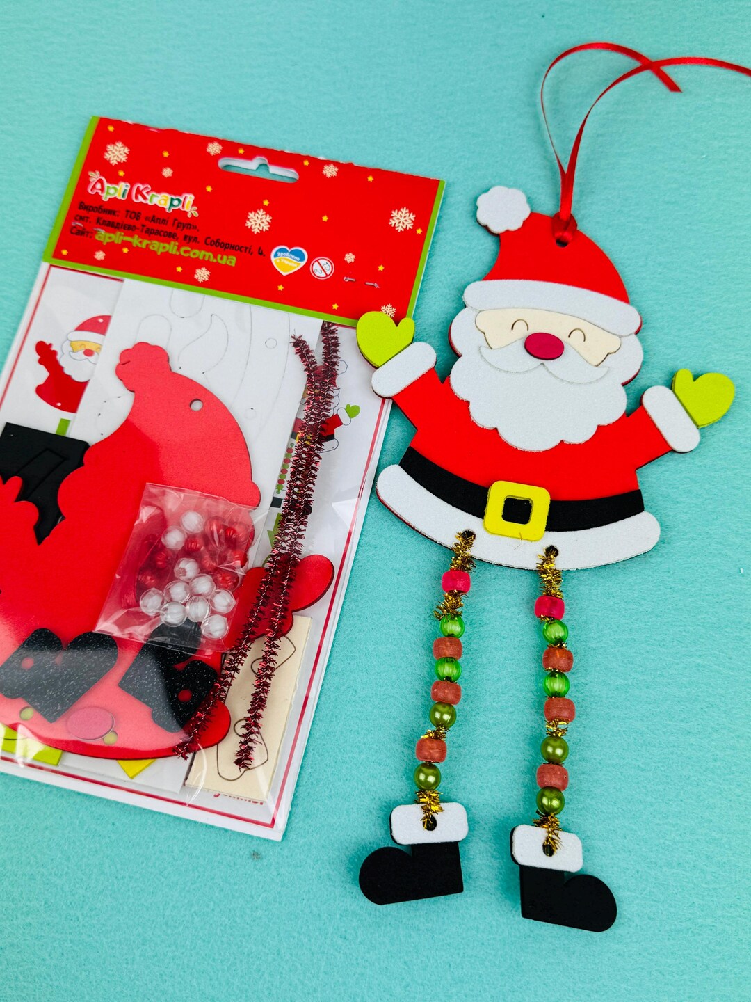 DIY Santa Wall Home Decor Craft Kit for Kids, Santa Figure Ornament ...