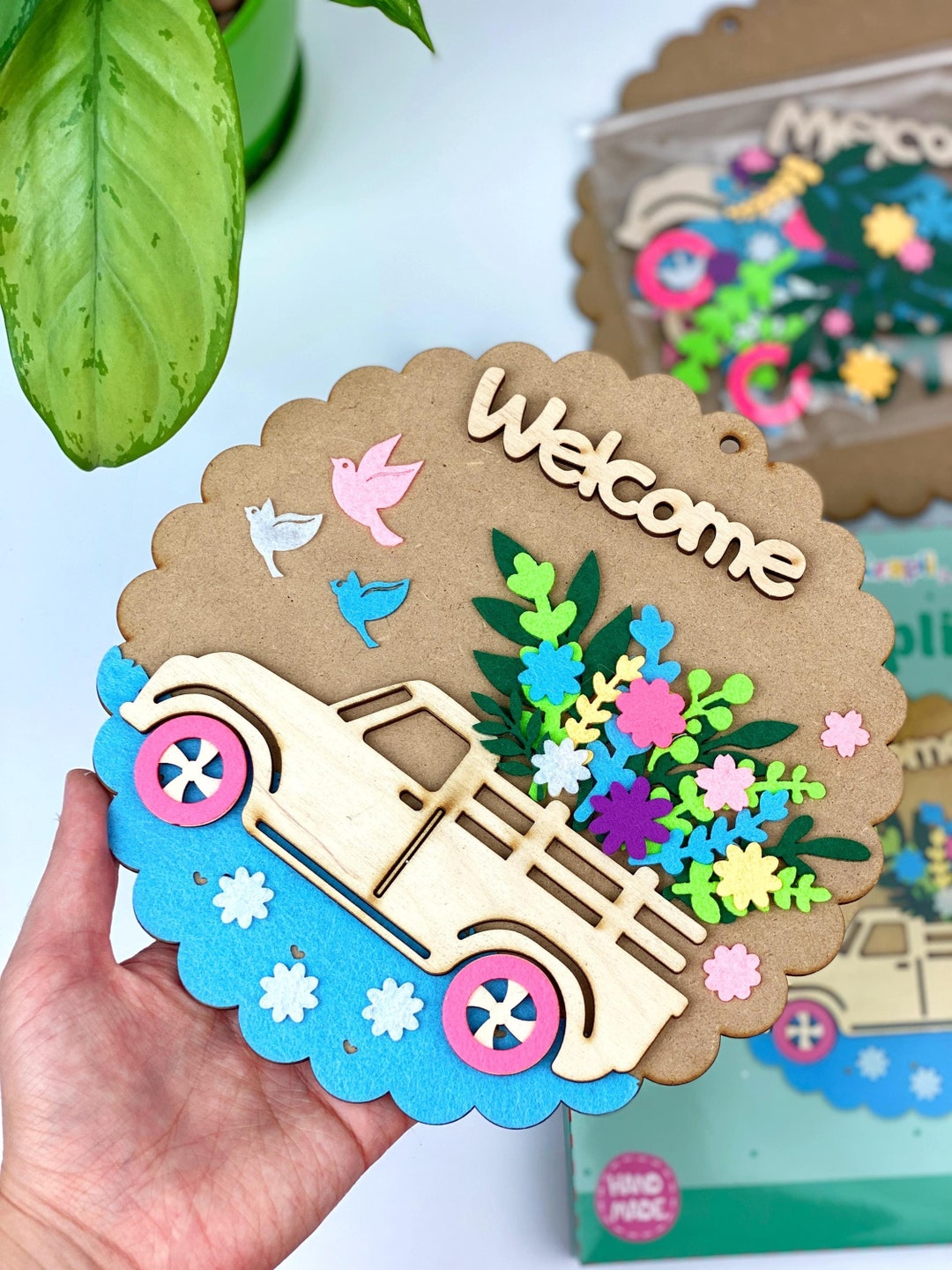 DIY Welcome Sign, Kids Craft Kit, Welcome to Our Home DIY Kit for Kids ...