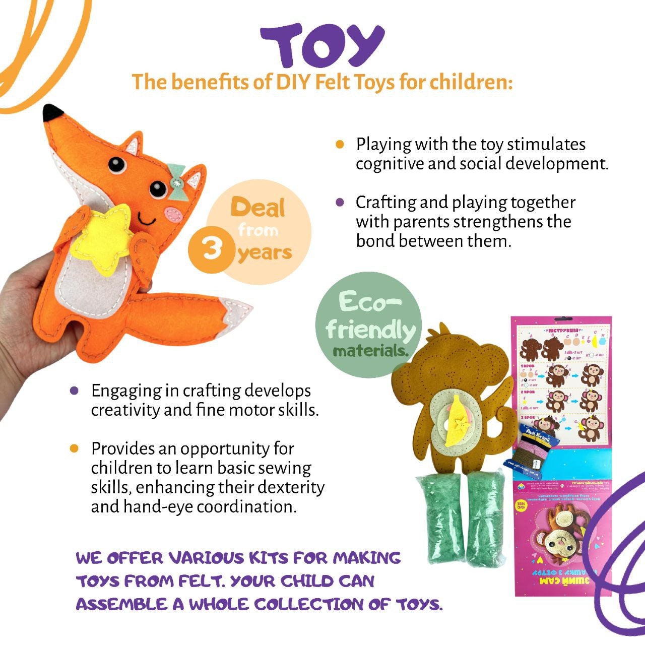 Owl Sewing Kit, Easy Crafts for Kids, Woodland Birds Sewing Kit, Fun ...