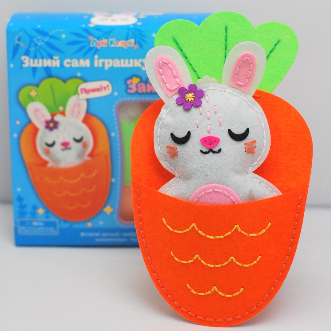 Easter Bunny Craft Kit for Kids, Spring DIY Felt Kids Craft, Easter ...