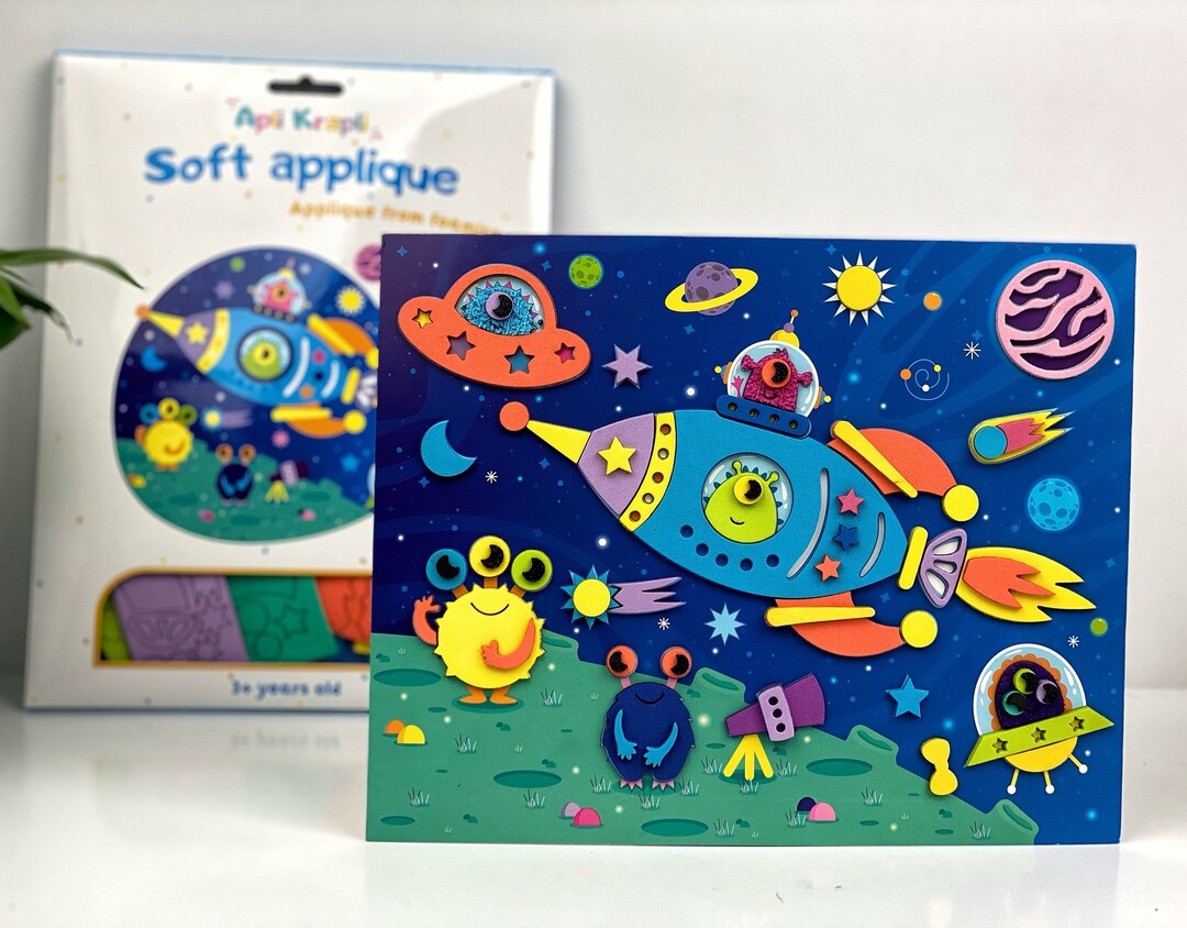 Space Craft for Kids, Self-adhesive Foam Sticker Shapes With ...