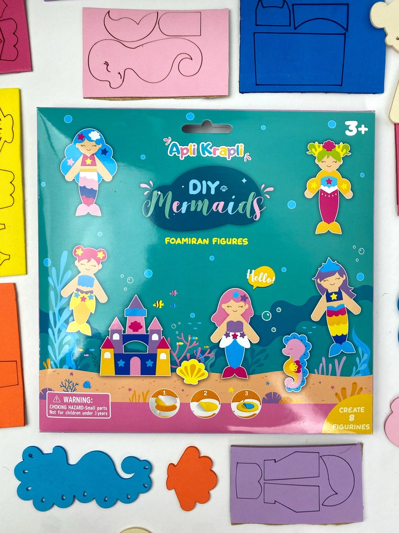 Mermaids Crafts for Kids, Under the Sea Activity Kit, Mermaid and Sea ...