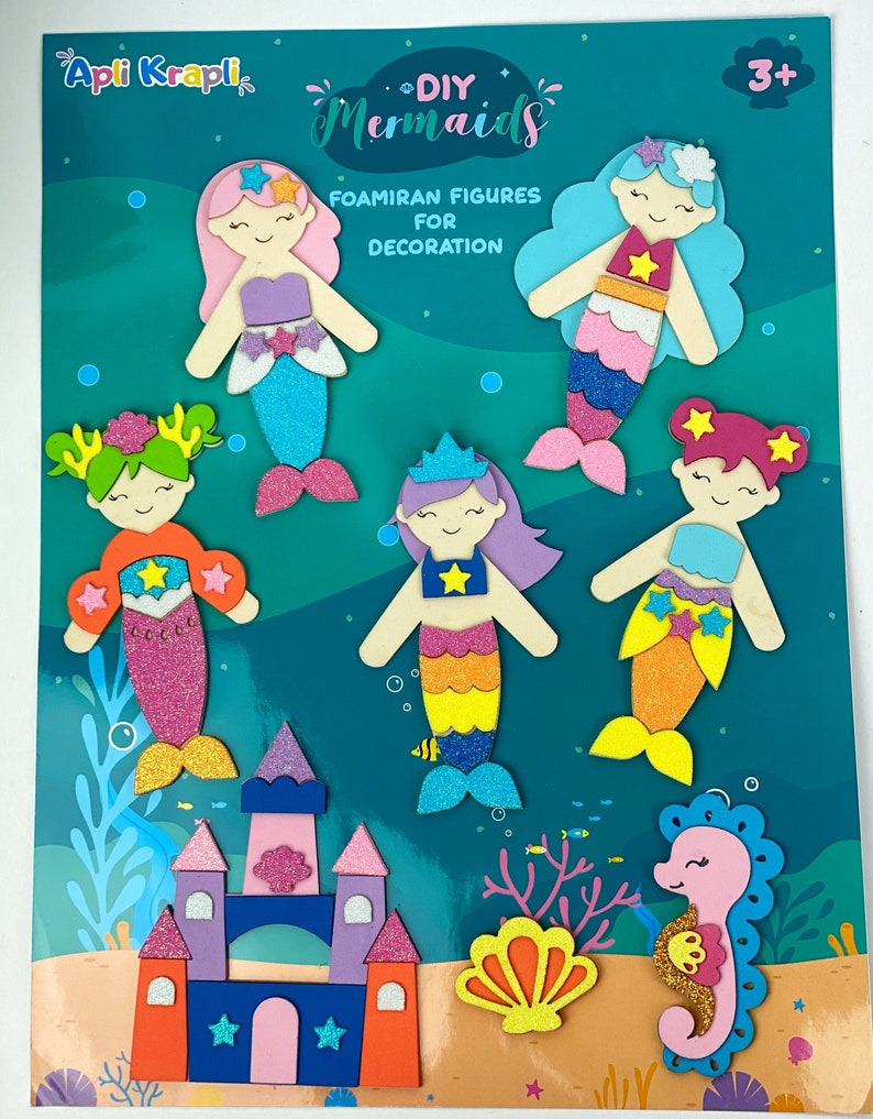 Mermaids Crafts for Kids, Under the Sea Activity Kit, Mermaid and Sea ...