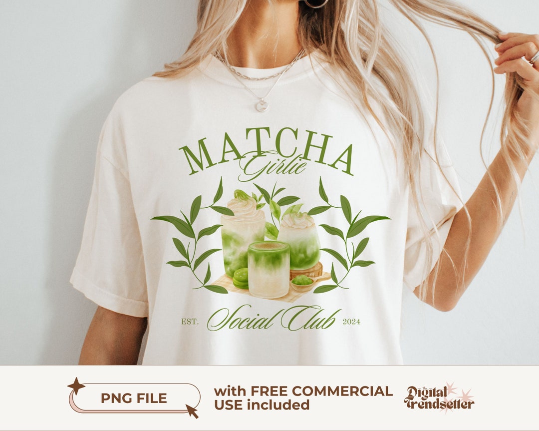 Matcha Latte Png Matcha Girlie Png Trendy Matcha Tea Png Retro Matcha ...