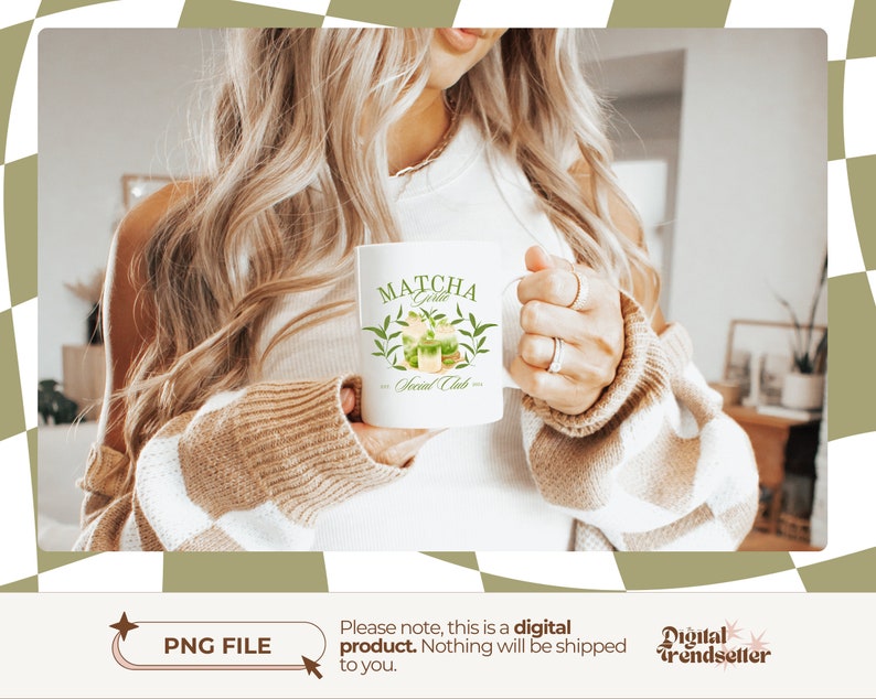 Matcha Latte Png Matcha Girlie Png Trendy Matcha Tea Png Retro Matcha ...