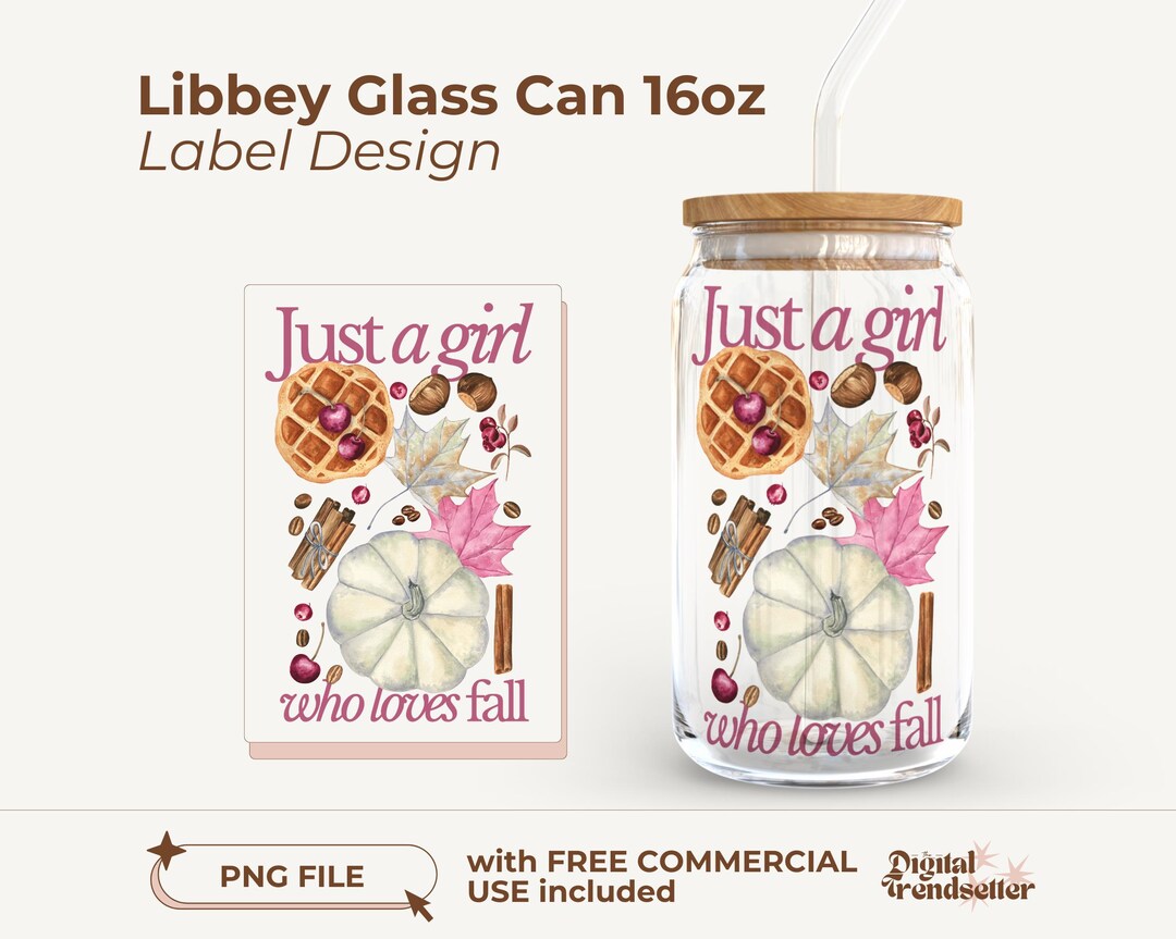 Trendy Fall Libbey Glass Png Pink Aesthetic Girly Autumn Libbey Cup Png ...