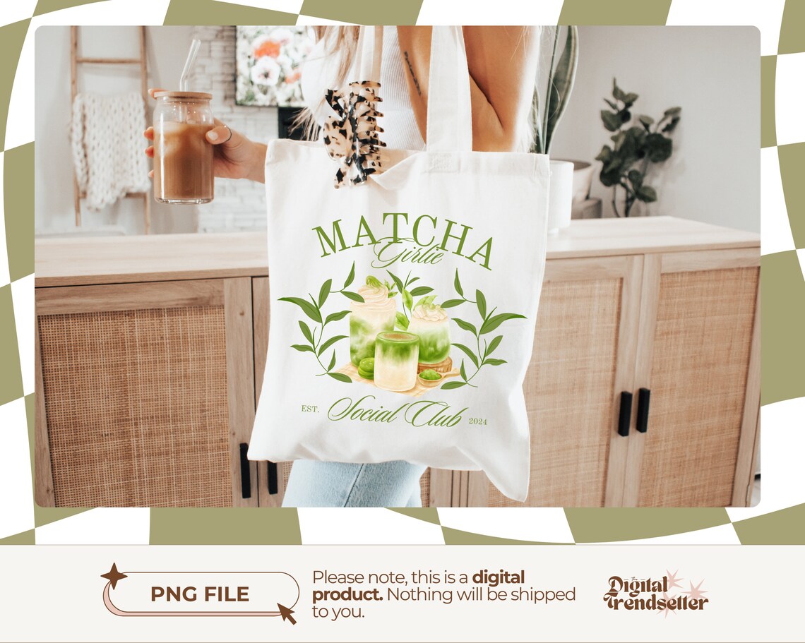 Matcha Latte Png Matcha Girlie Png Trendy Matcha Tea Png Retro Matcha ...
