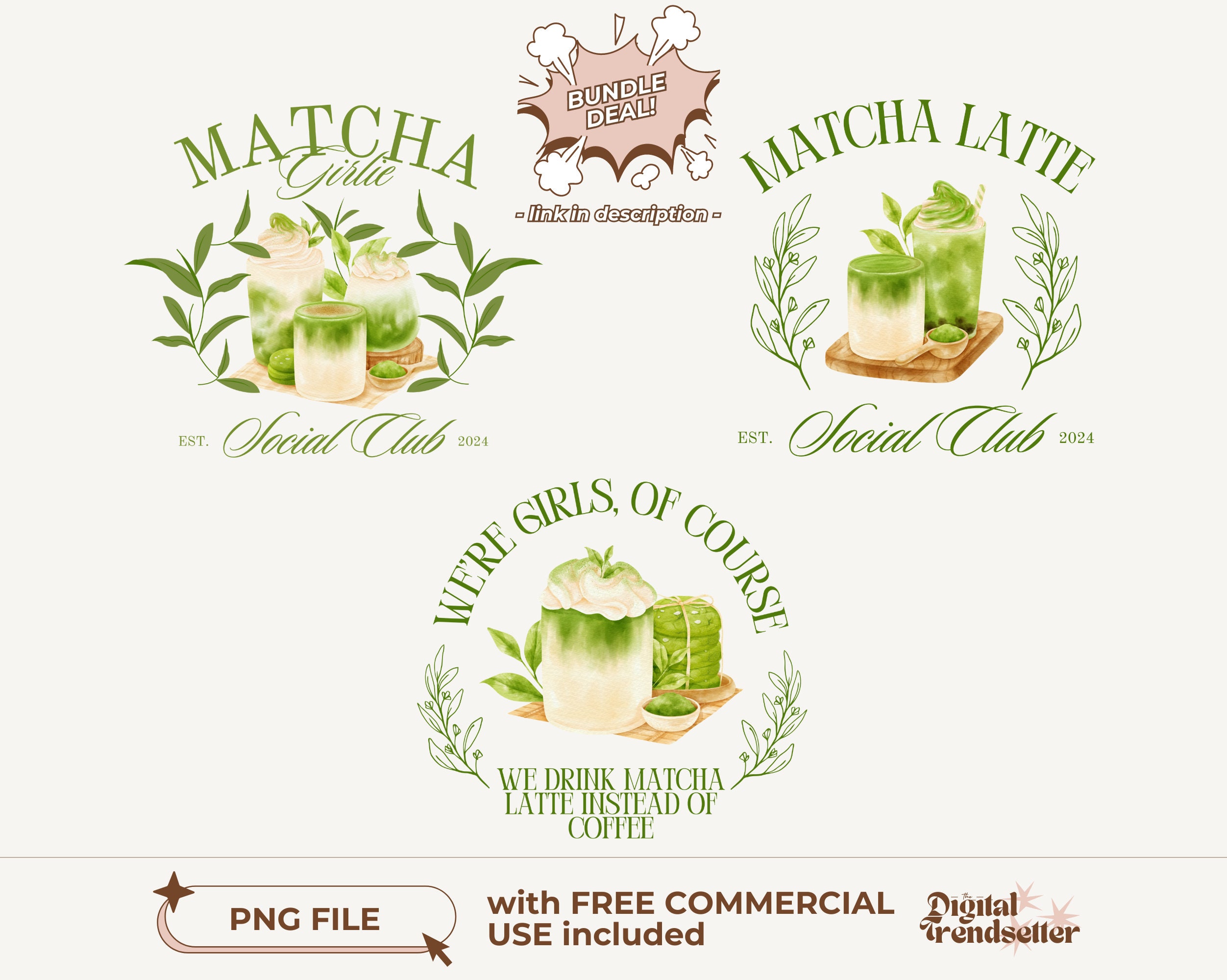 Matcha Latte Png Matcha Girlie Png Trendy Matcha Tea Png Retro Matcha ...
