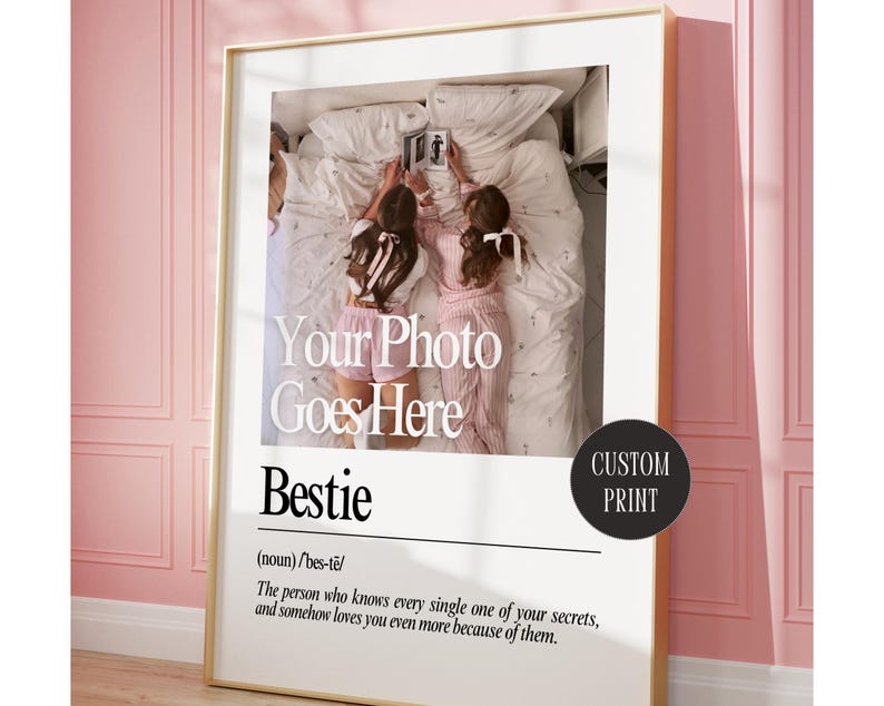 Custom Bestie Definition Print Custom Best Friend Gift Personalized ...