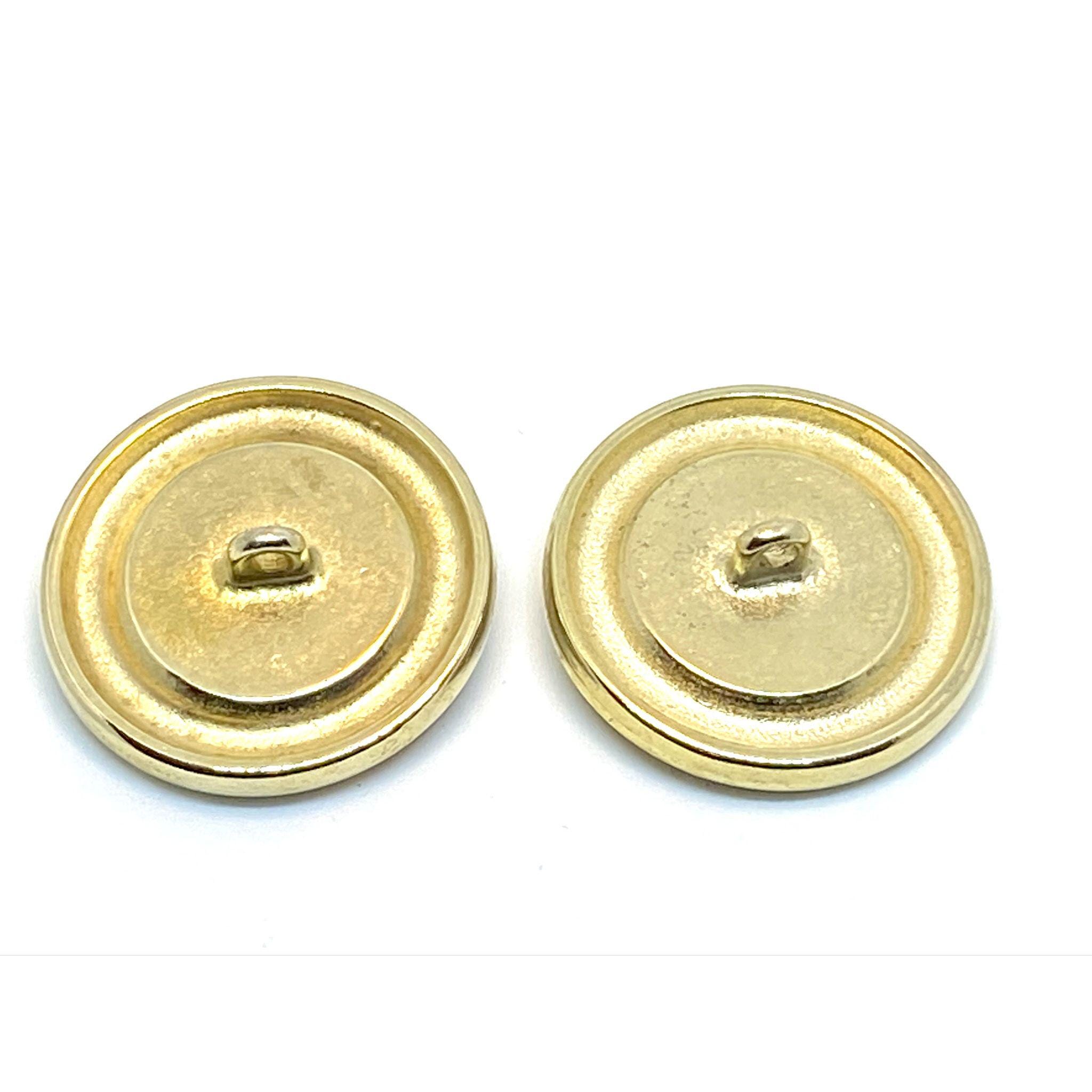 Versace Vintage Medusa Head Shank Button With Black Color Lacquer and ...