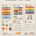 Educational Posters, 6 Boho Playroom Wall Art, Montessori Learning ...