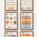 Educational Posters, 6 Boho Playroom Wall Art, Montessori Learning ...