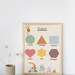 Educational Posters, 6 Boho Playroom Wall Art, Montessori Learning ...