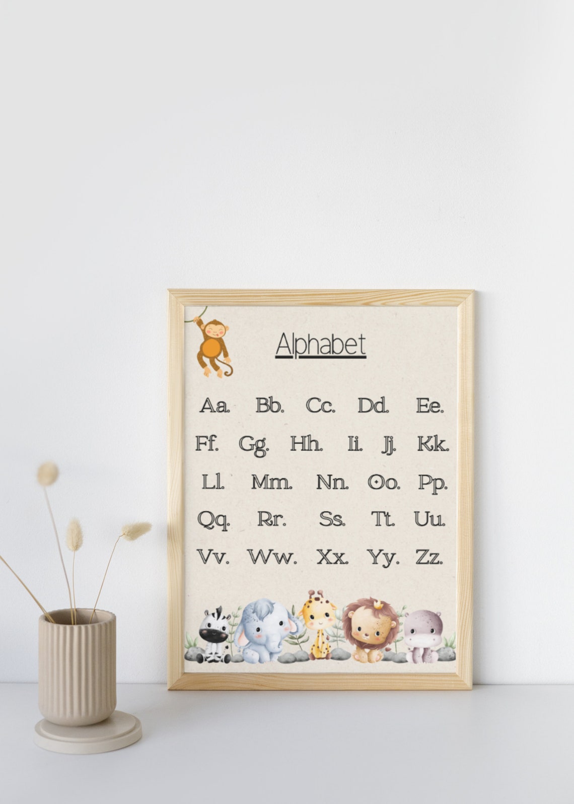 Educational Posters, 6 Boho Playroom Wall Art, Montessori Learning ...
