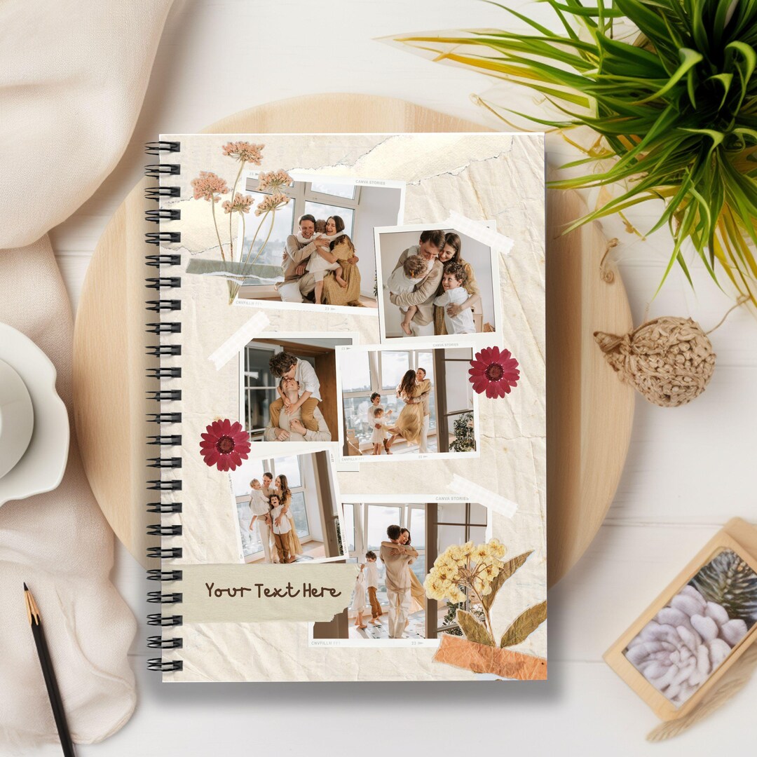 Personalized Photo Spiral Notebook, Custom Notebook, Lined Notebook ...