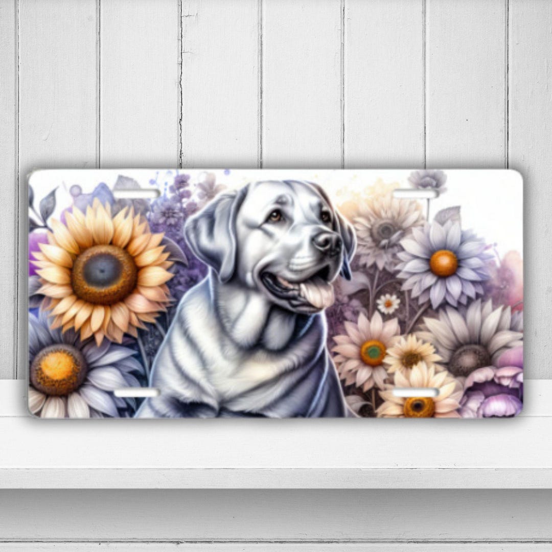 Labrador Retriever License Plate, Dog Lover Car Tag - Etsy