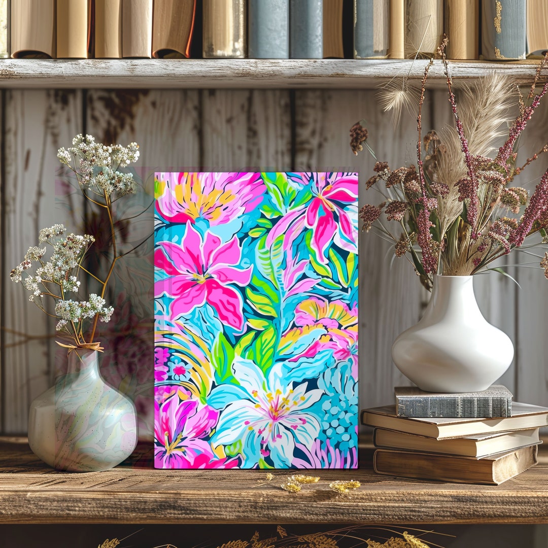 Personalized Journal Pink Blue Custom Notebook Gift Preppy Journal ...