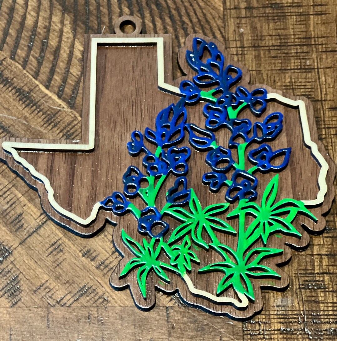 Texas Bluebonnet Wall Decor - Handcrafted Floral Art for Home Decor - Etsy