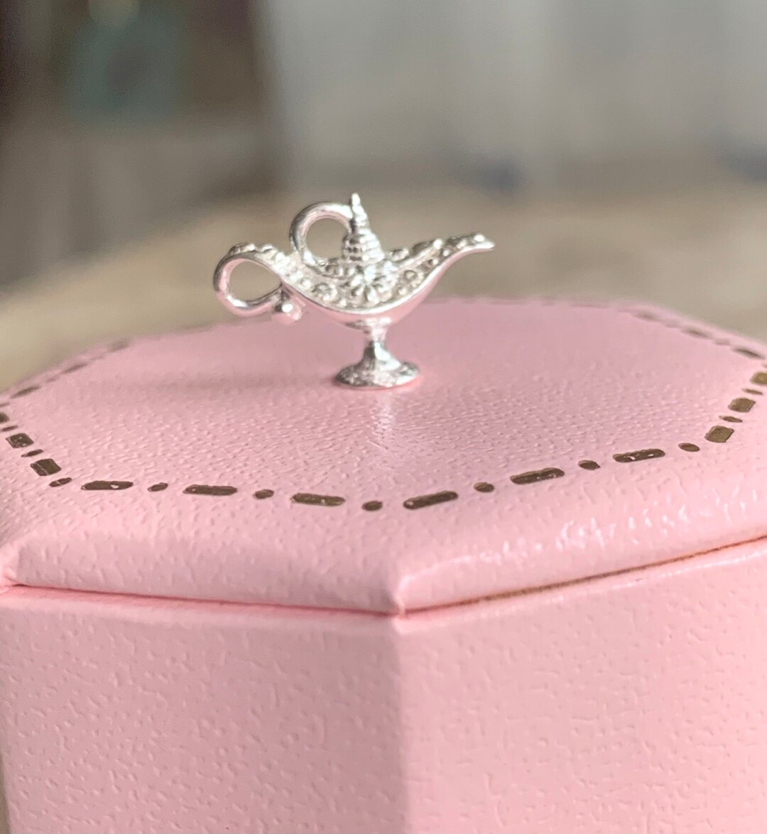 Sterling Silver Genie Lamp Charm. 925 Solid Silver Genie Lamp Charm ...
