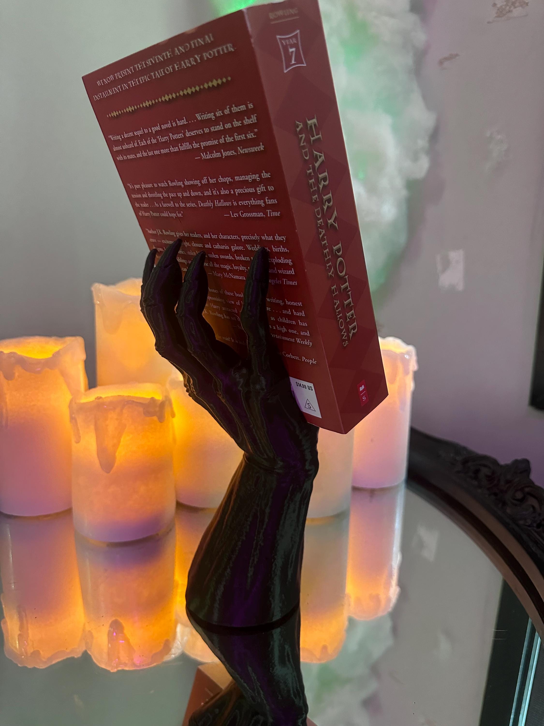 Creepy Demon Hand Book Stand STL File - Etsy