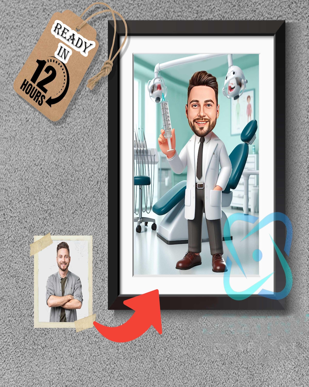 MÄNNLICHER Doktor Karikatur-Karikatur-Bild-Betriebs-Theater-Chirurg ...
