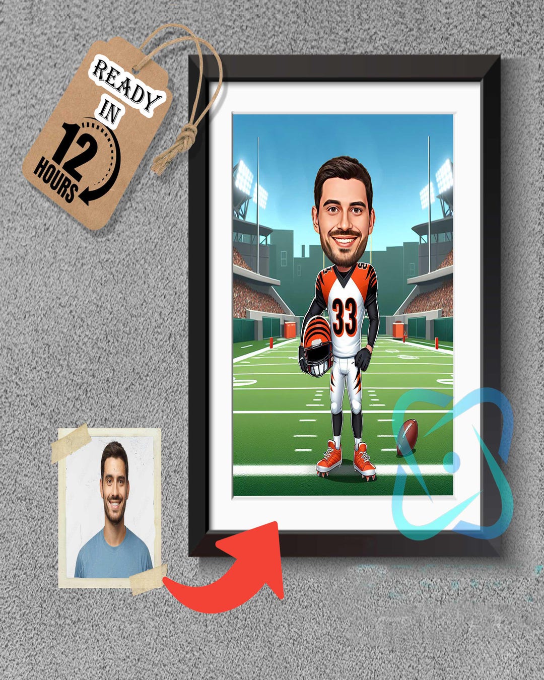 PERFECT SOCCER Player Caricature Perfect for Soccer Enthusiasts Athlete ...