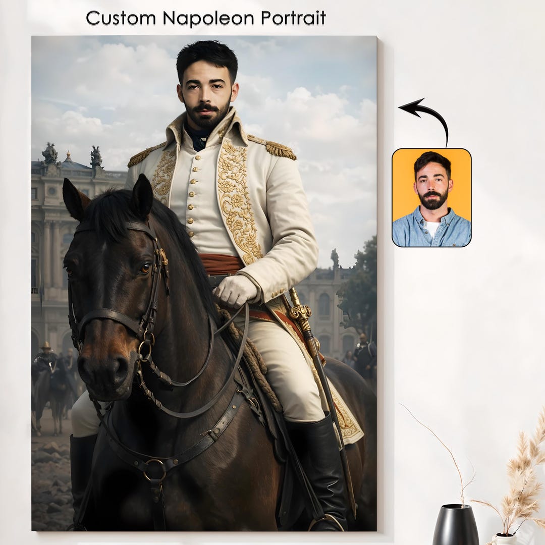 Custom Napoleon Portrait Personalized Historical Artwork, Royal ...