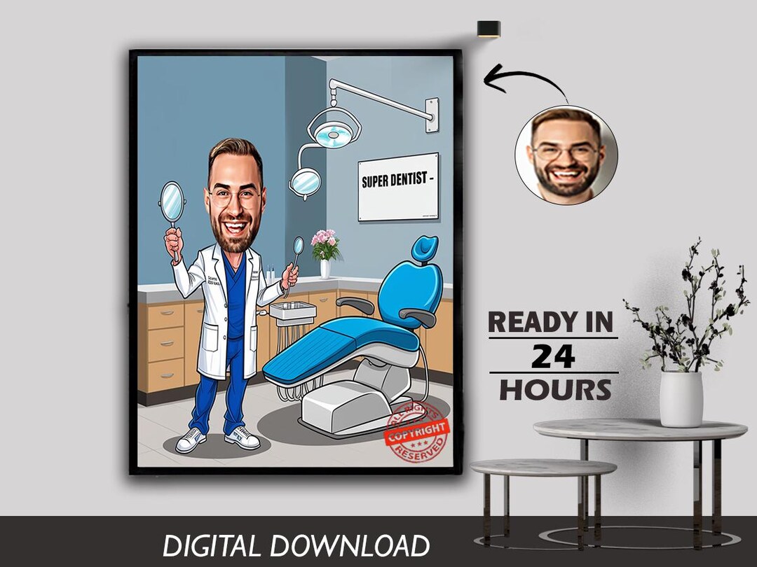 New Bespoke Caricature of Male Medical Clinical Nurse Doctor Care ...