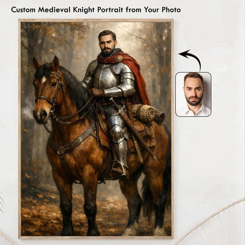Medieval Knights Paintings - Etsy