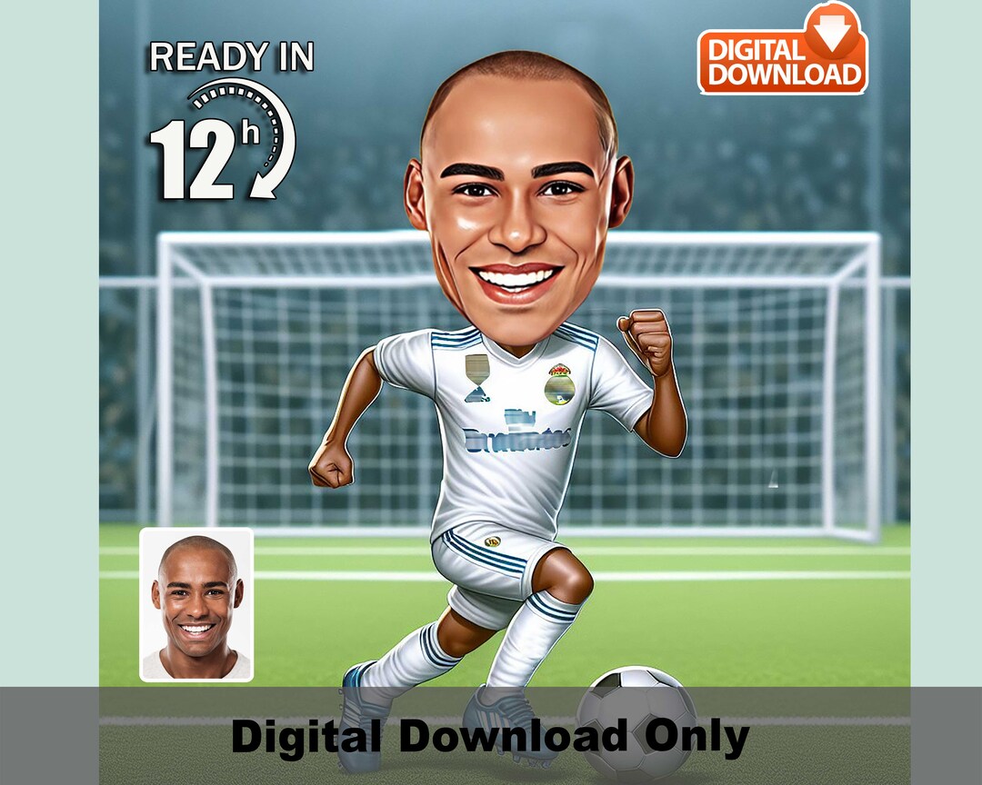Fantastic Soccer Player CARICATURE Fantastic Gifts for Players Fans Cr ...
