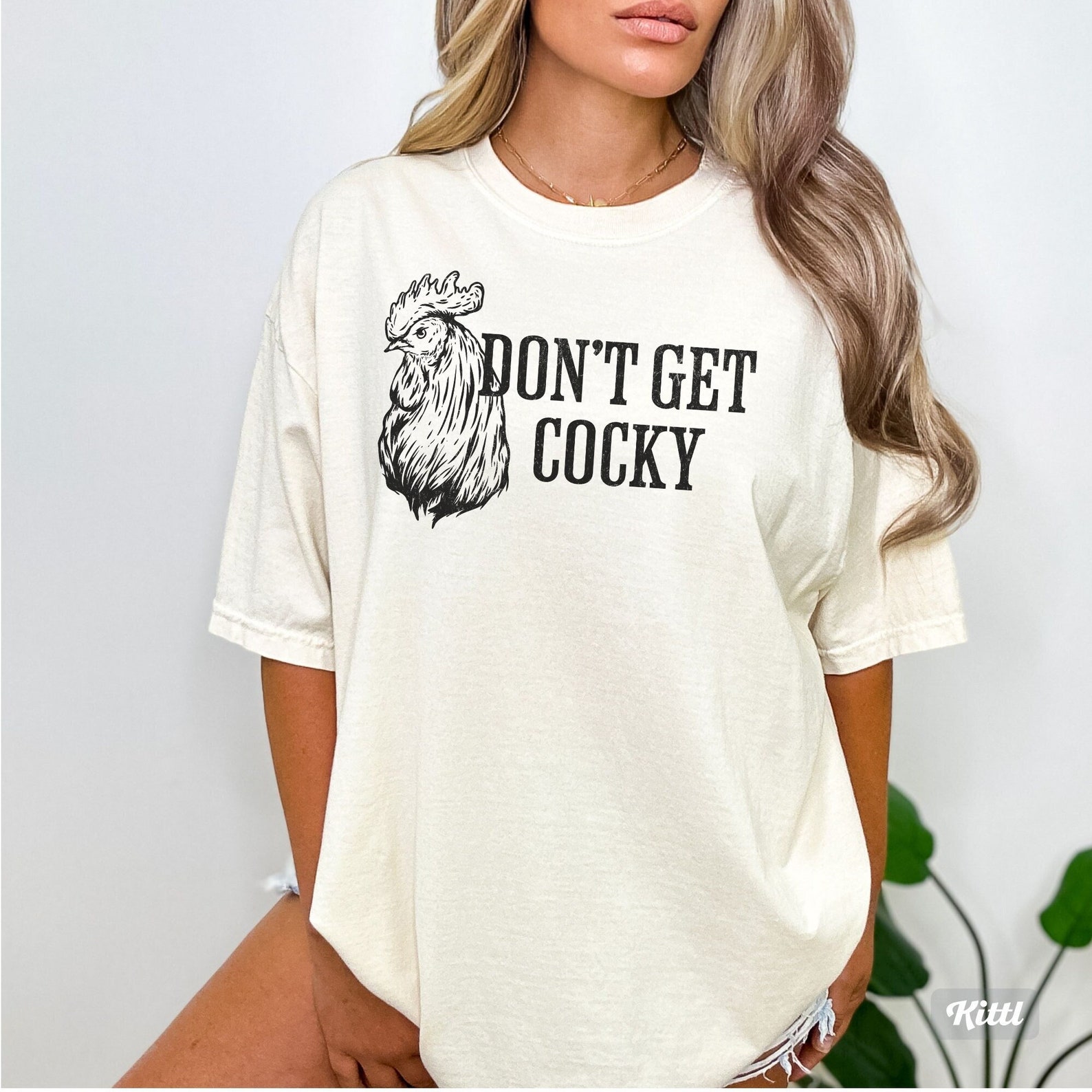 Don't Get Cocky PNG File, Humorous Southern Phrase, Country Retro ...