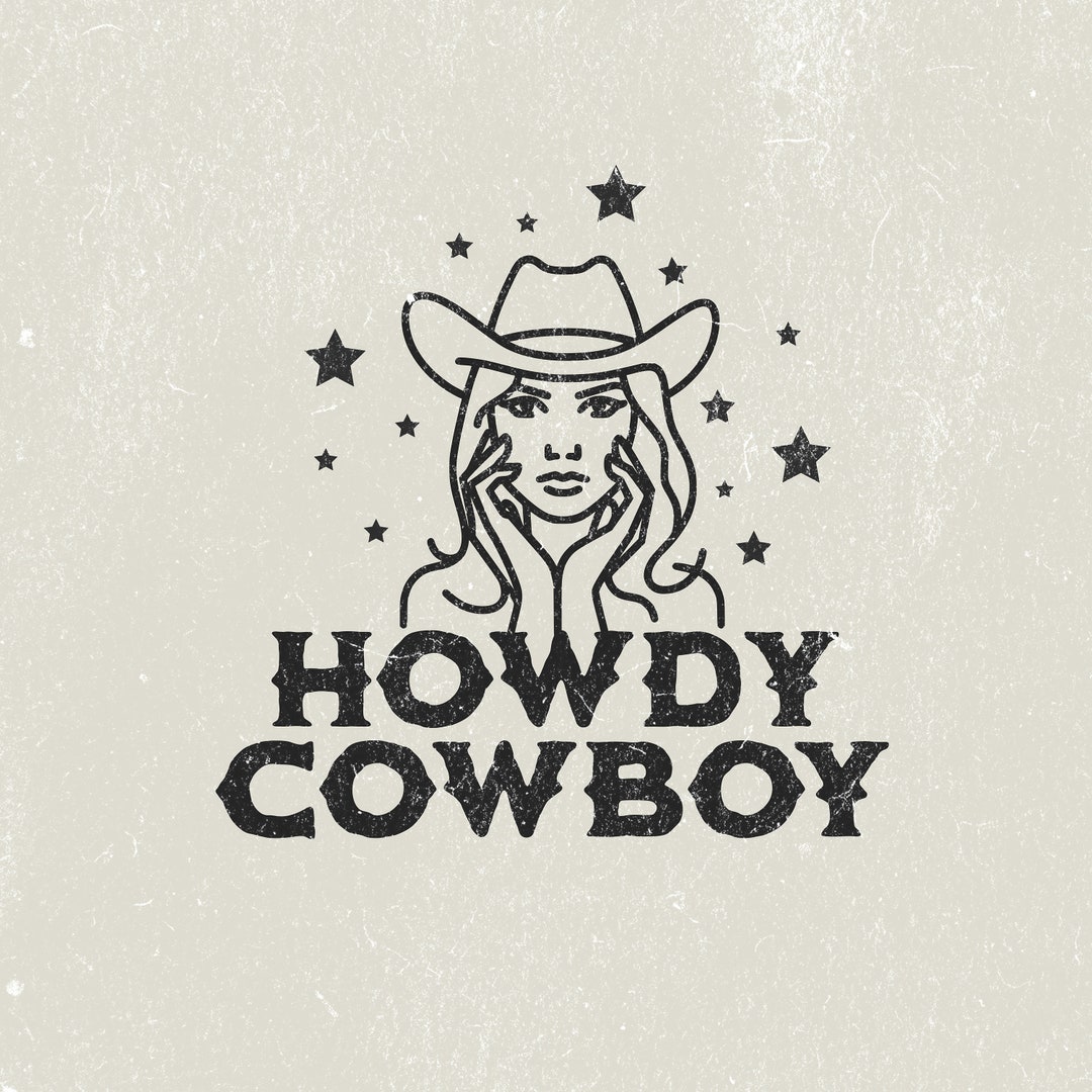 Howdy Cowboy PNG, Retro Country Vintage Cowgirl Transparent T-shirt ...