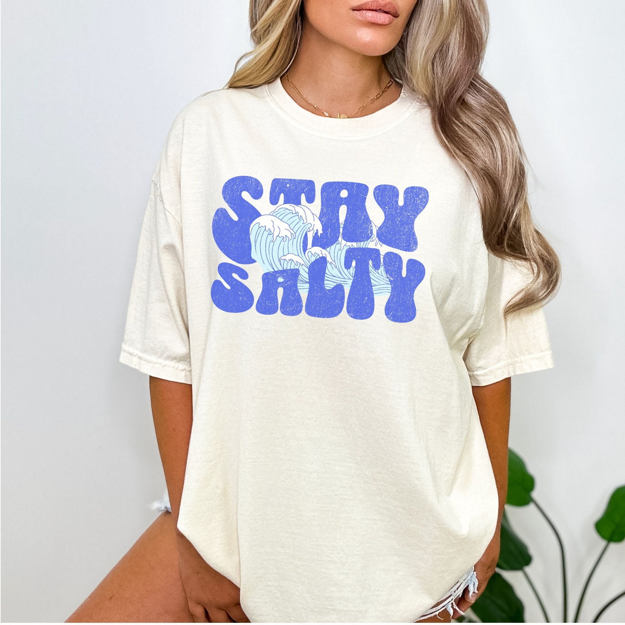 Stay Salty PNG Image With Bubble Letter Design - Etsy