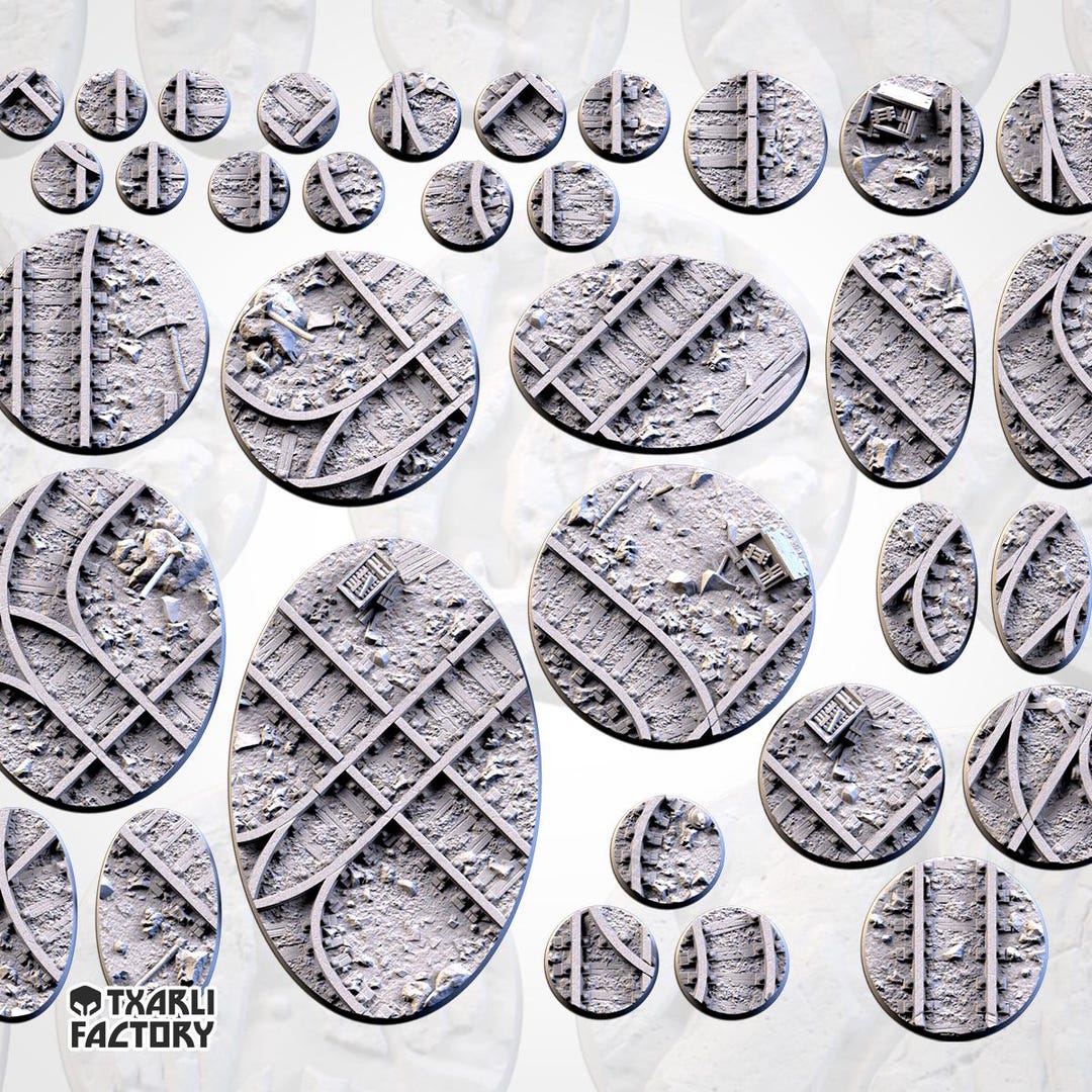 Mines Bases + Base Toppers – 3D Printed (28mm/32mm) Wargaming ...