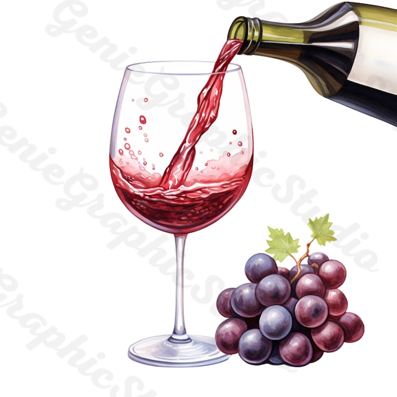 Wine Clipart, Alcohol Clipart, Summer Clipart, Wine Glass Png, Wine ...