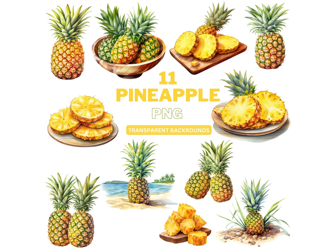 Pineapple Clipart, Summer Clipart, Fruit PNG, Pineapple Png ...