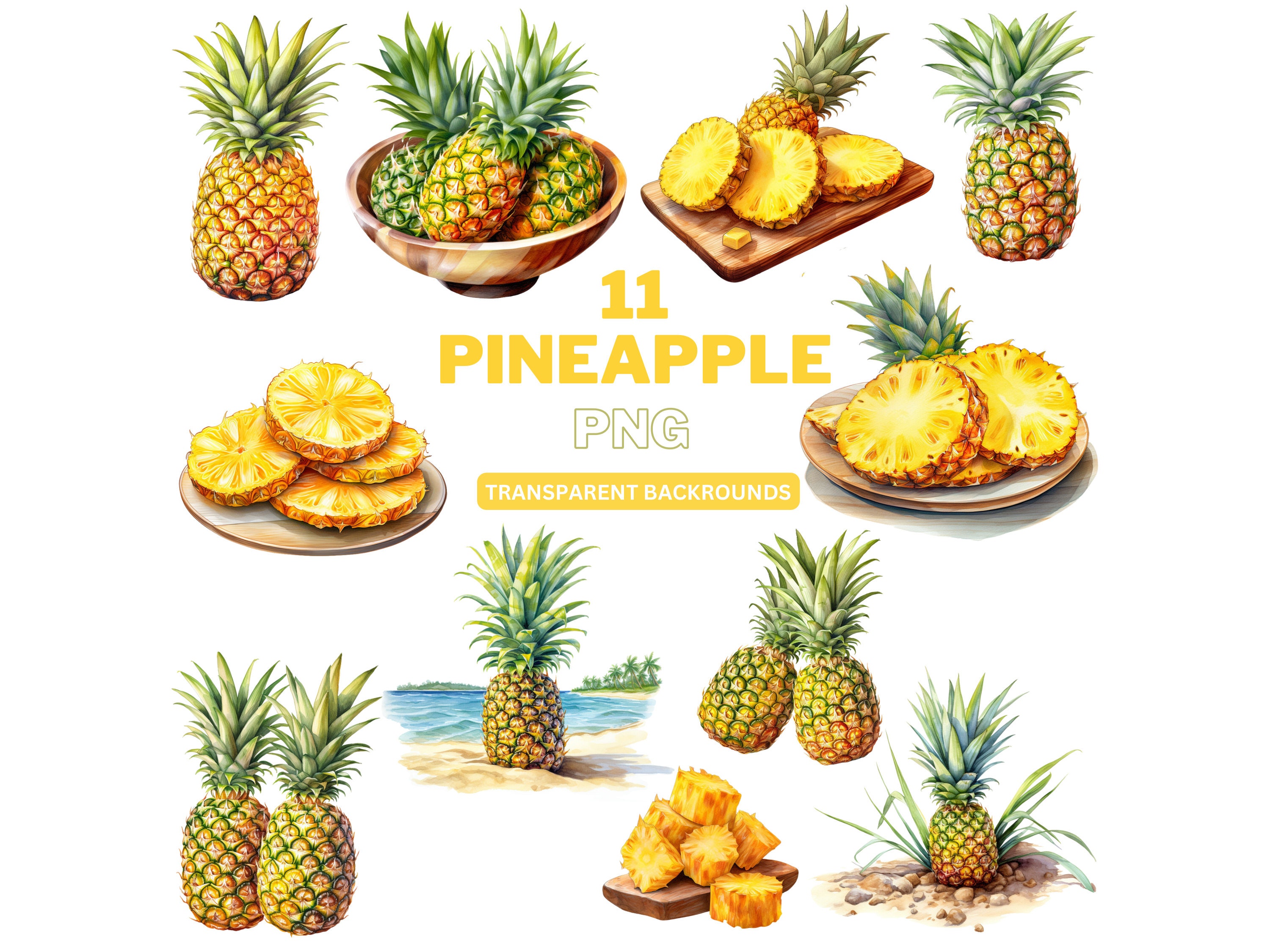 Pineapple Clipart, Summer Clipart, Fruit PNG, Pineapple Png ...
