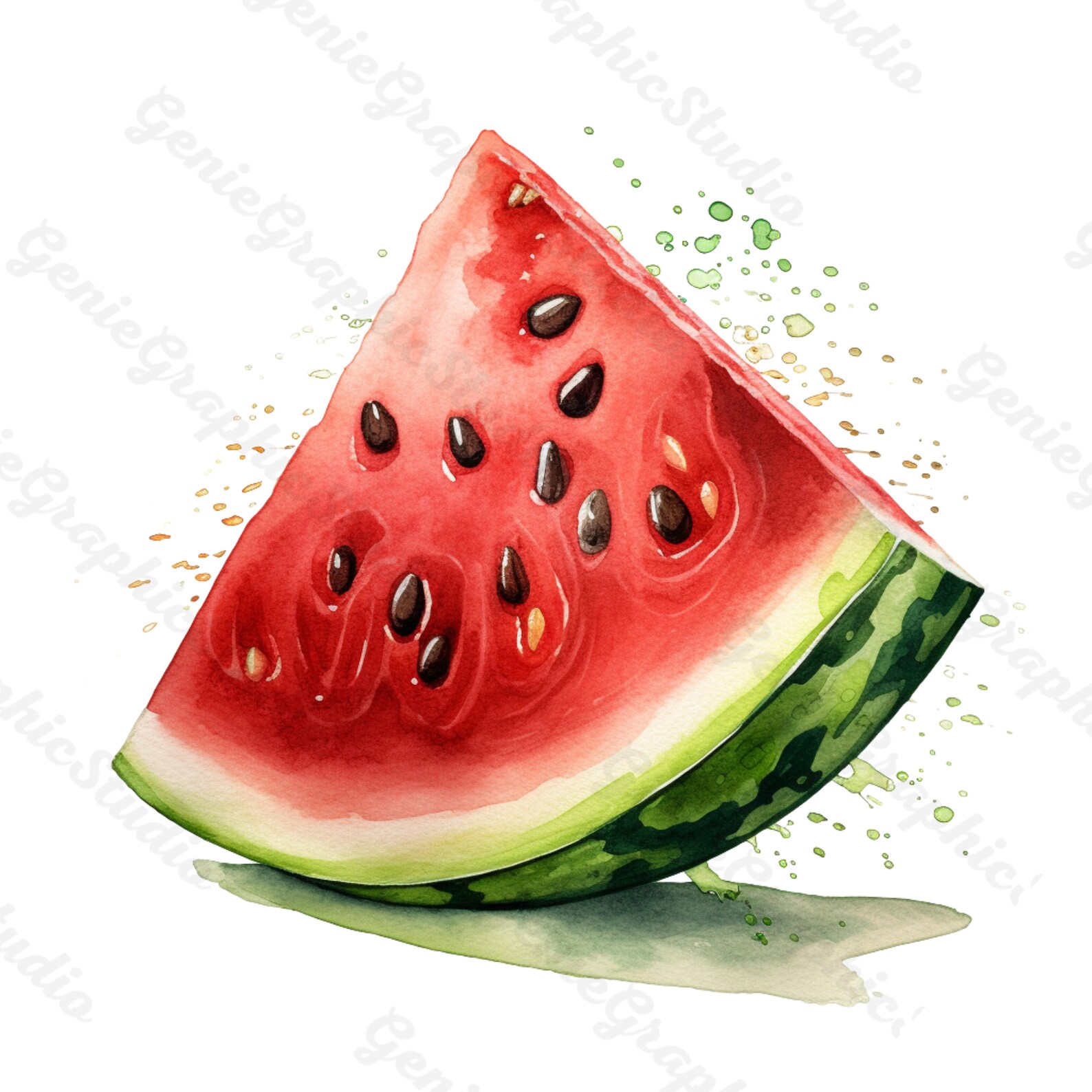 Watermelon Clipart, Fruit Clipart, Summer Clipart, Watercolour Food ...
