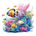 Ocean Clipart, Under the Sea Clipart, Watercolor Sea Creatures, Ocean ...