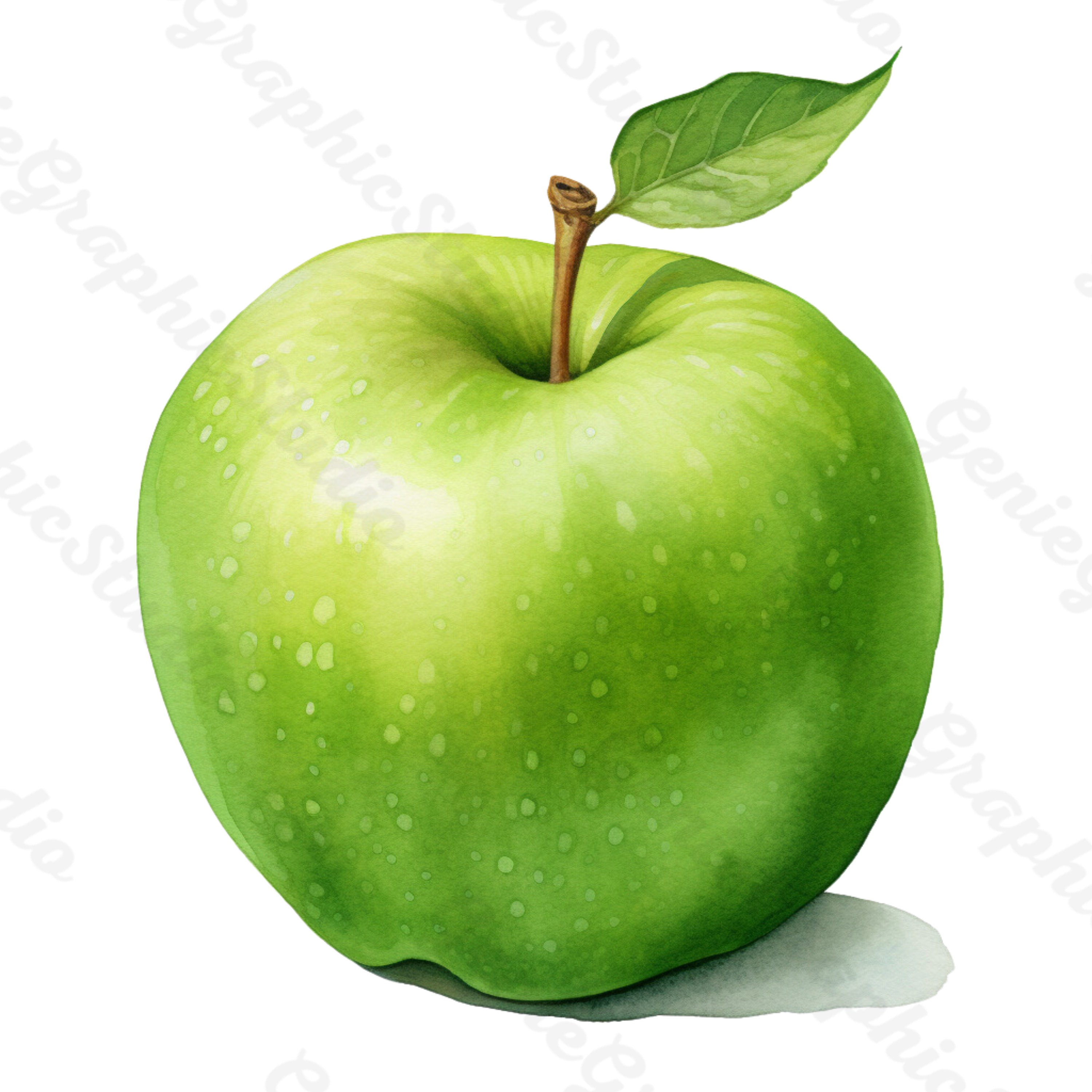 Apple Clipart, Apple PNG, Fruit Clipart, Summer Clipart, Printable Wall ...