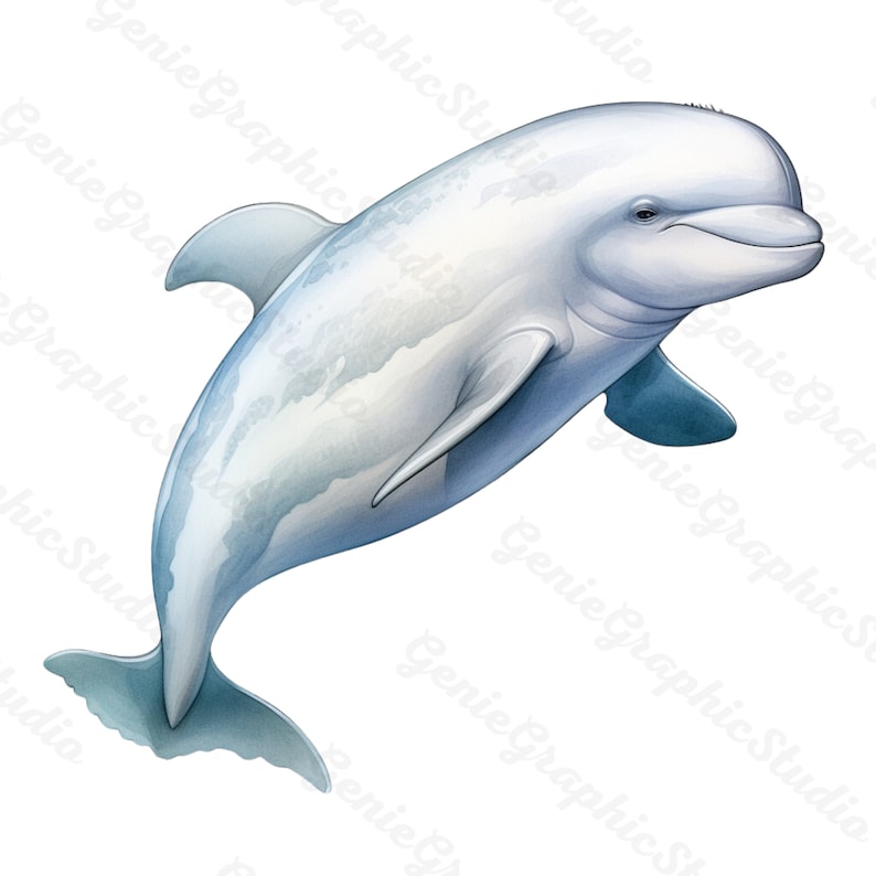 Ocean Clipart, Watercolor Sea Creatures, Dolphin PNG, Orca Whale for ...