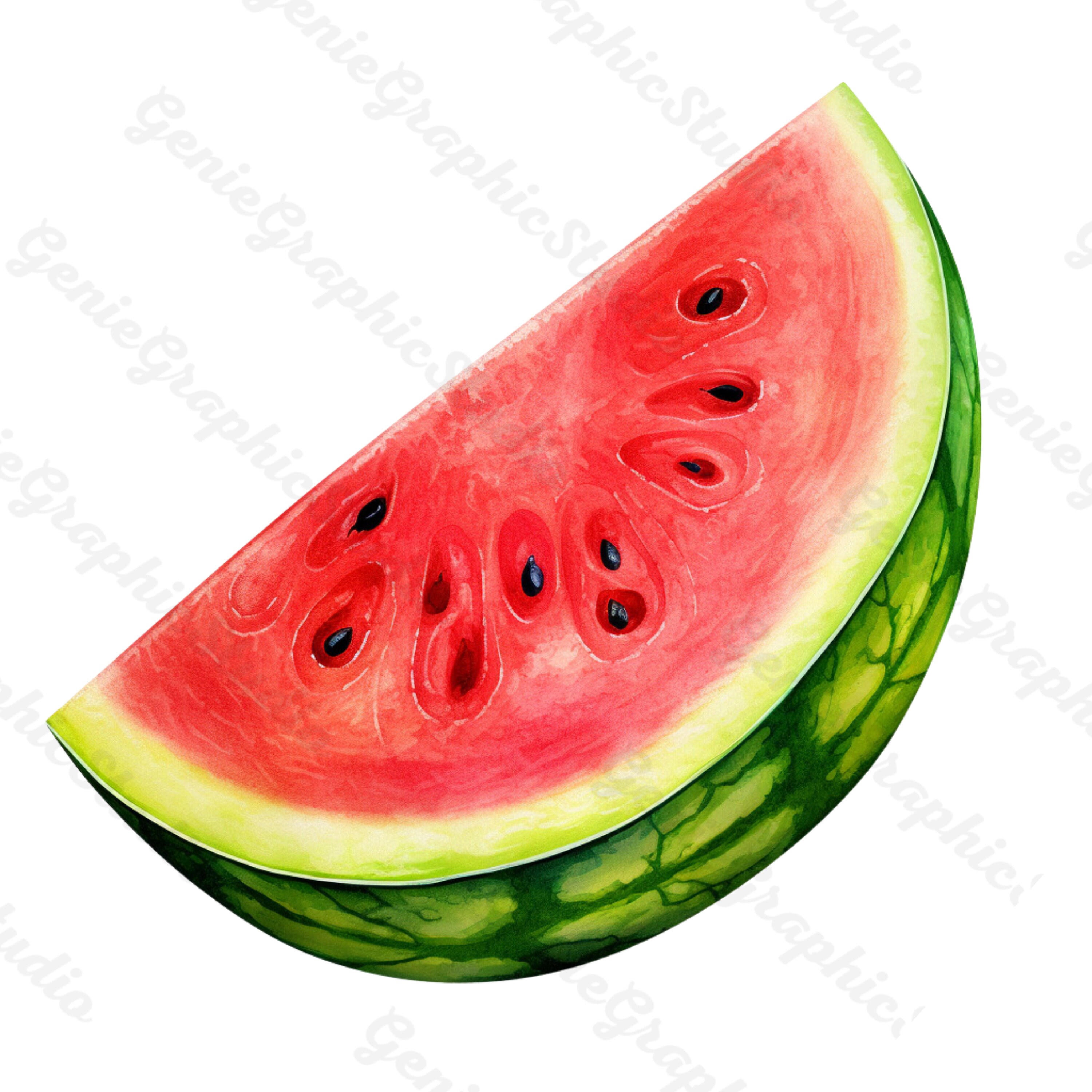 Watermelon Clipart, Fruit Clipart, Summer Clipart, Watercolour Food ...