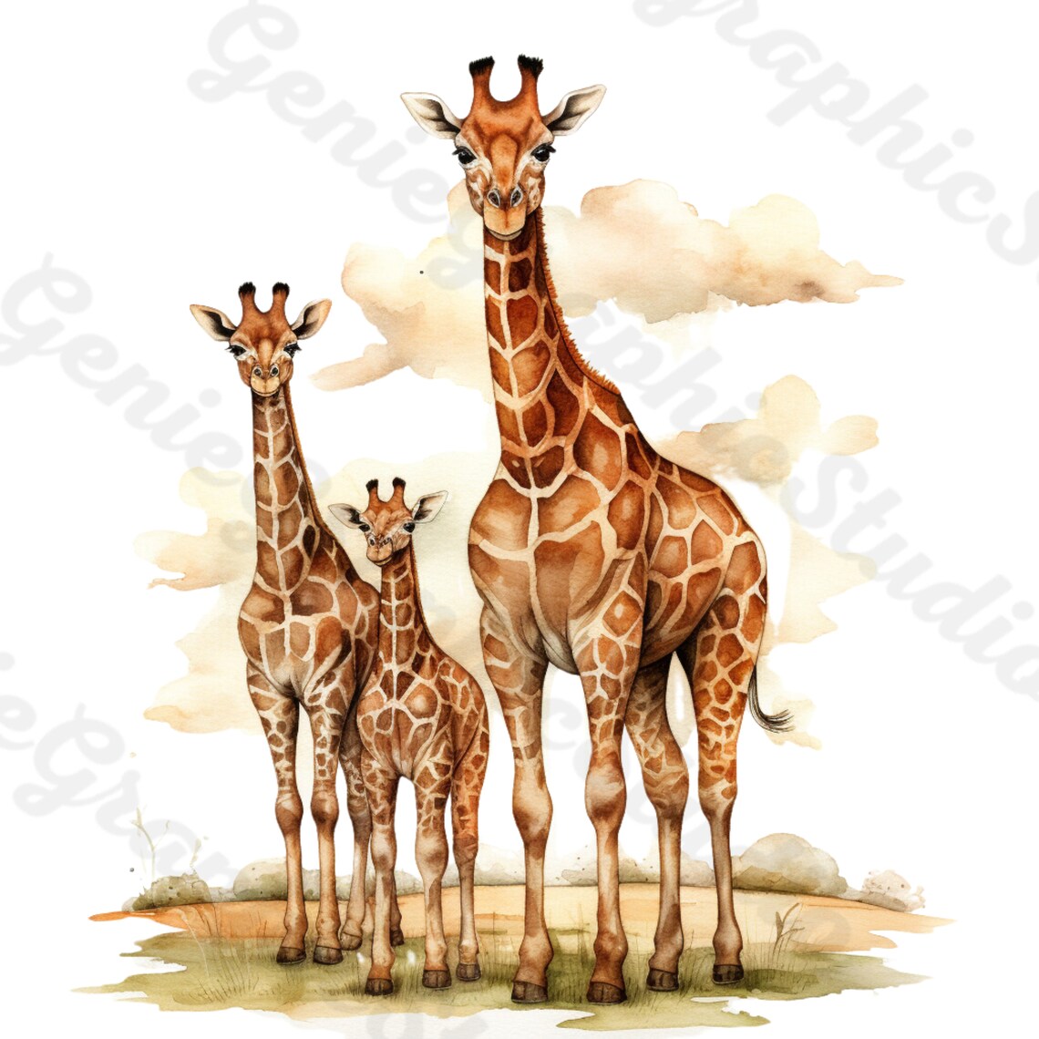 Giraffe PNG, Giraffe Clipart, Safari Animals Png, Nursery Wall Art ...